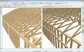 Framing with Scissor Trusses